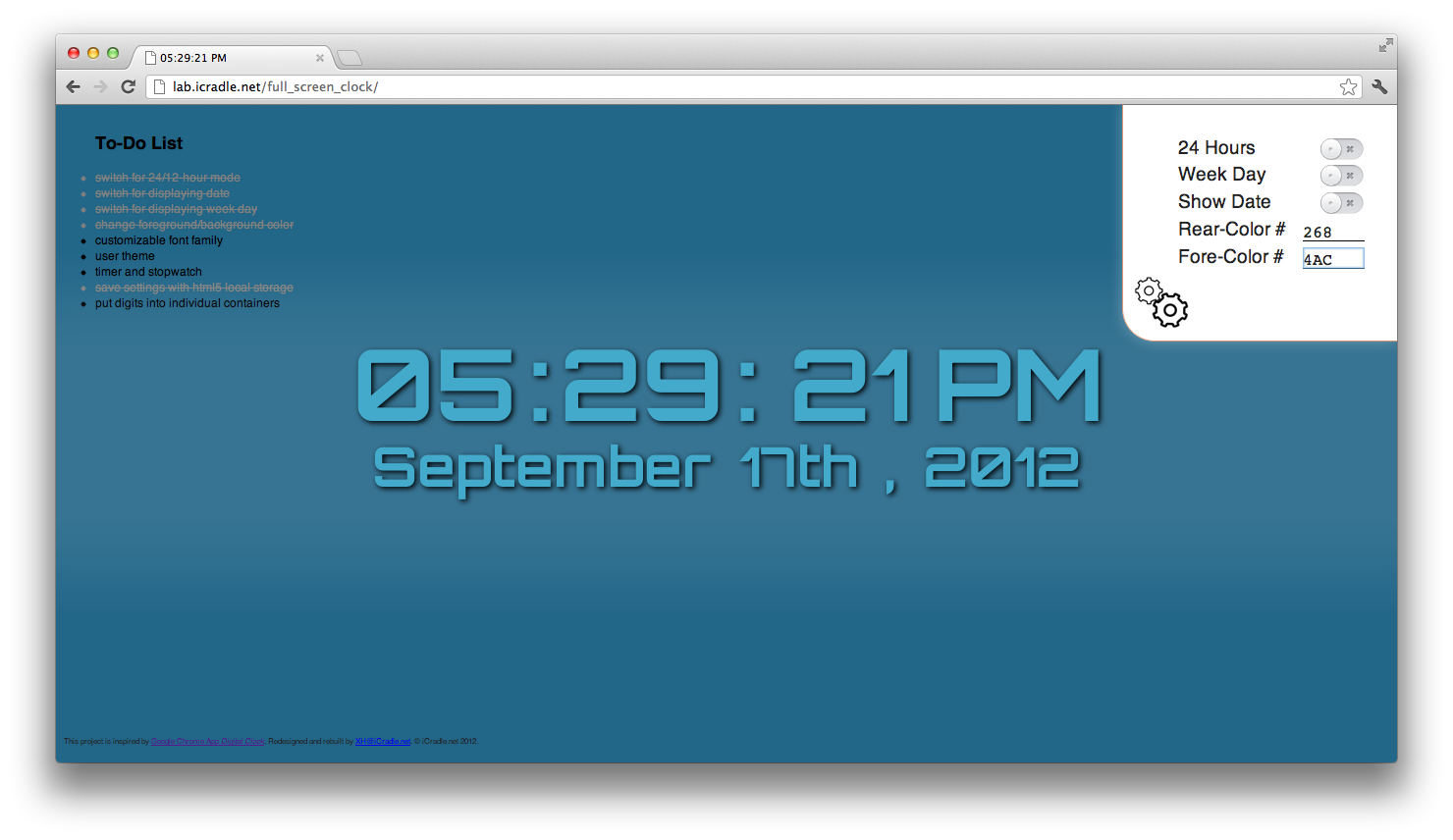 Full Screen Clock Update 2 – Mr. xcHong